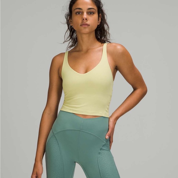 lululemon athletica | Tops | Nwt Lululemon Align Tank Crop In Dew ...